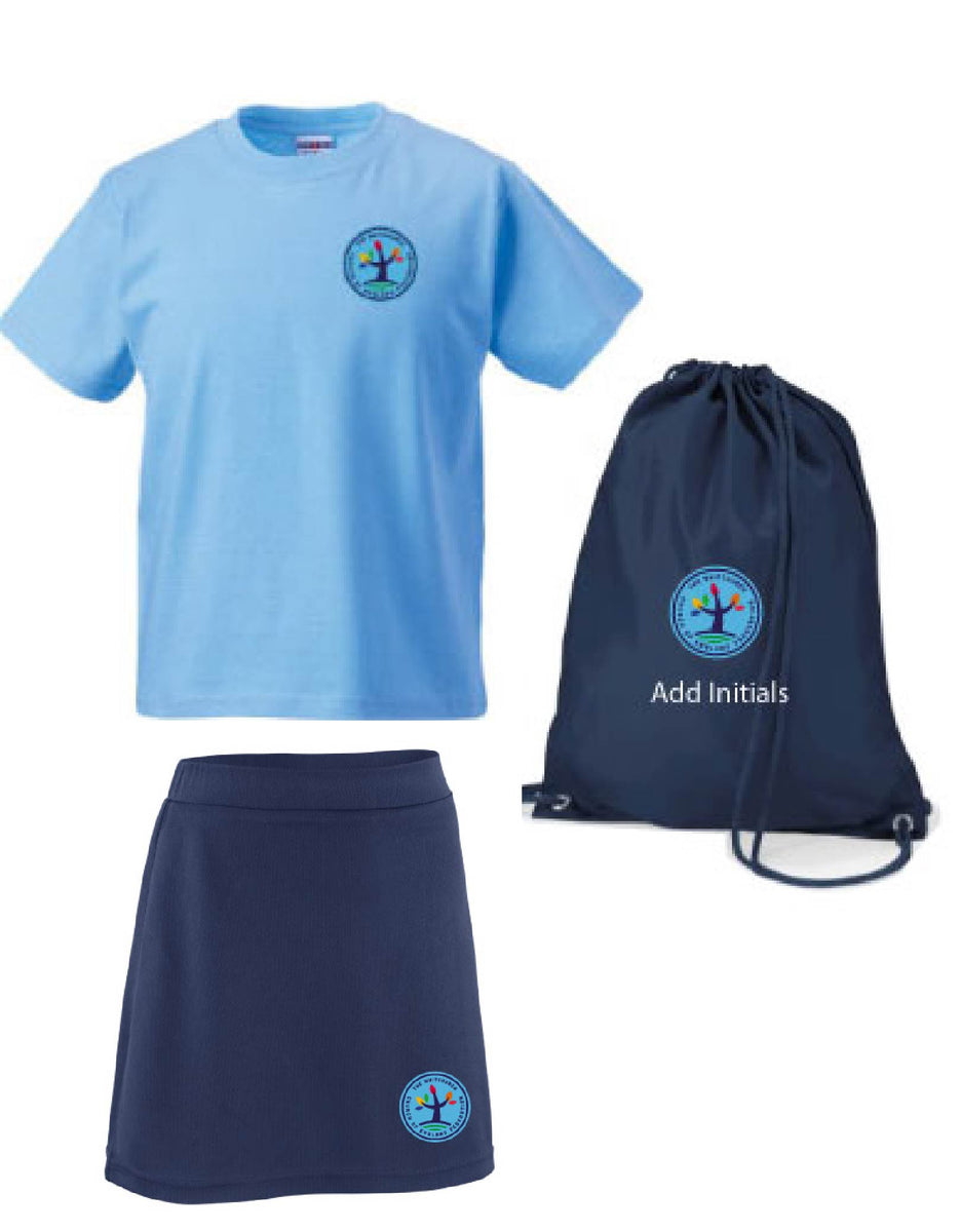 Whitchurch Church of England Federation PE Kit in a Bag with skort ...